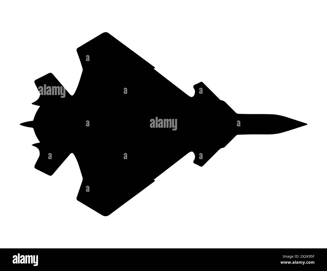 Fighter jet silhouette vector art Stock Vector Image & Art - Alamy