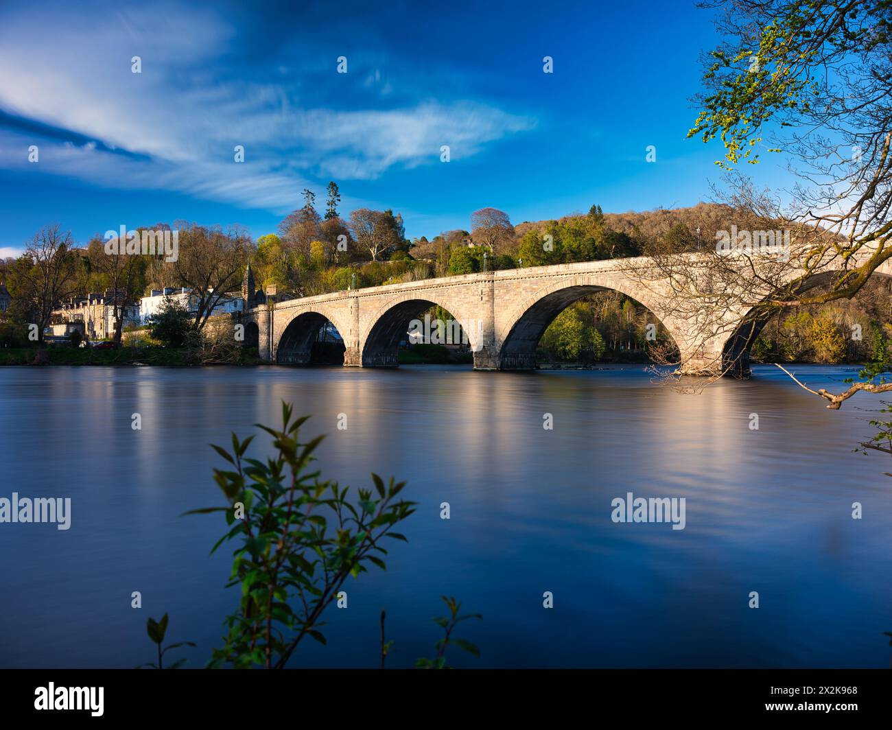 A view Dunkeld Bridge, Perthshire Stock Photo - Alamy