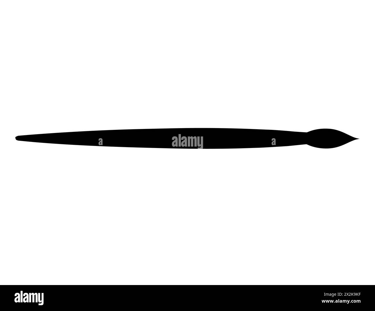 Paint brush silhouette vector art Stock Vector Image & Art - Alamy