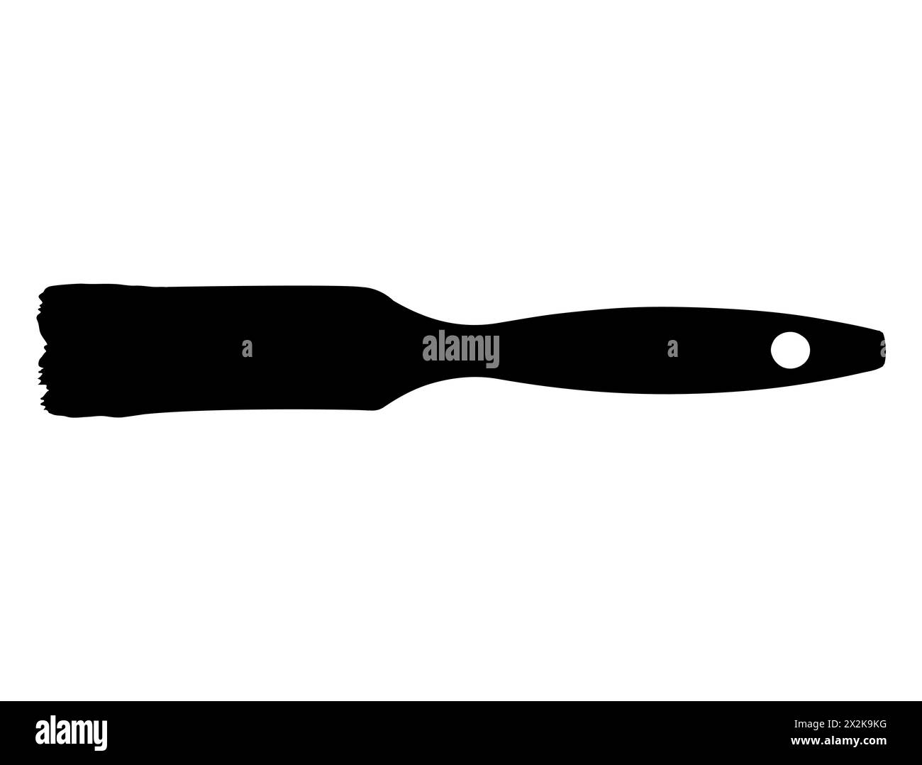 Paint brush silhouette vector art Stock Vector Image & Art - Alamy