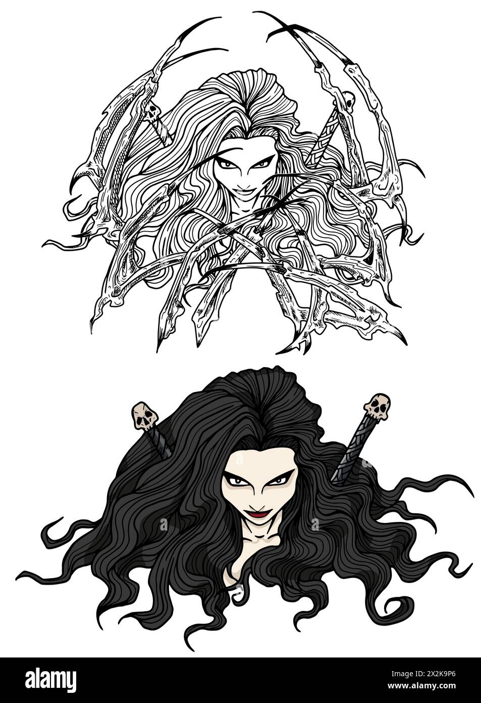 Gothic demon graphic Stock Vector Images - Alamy