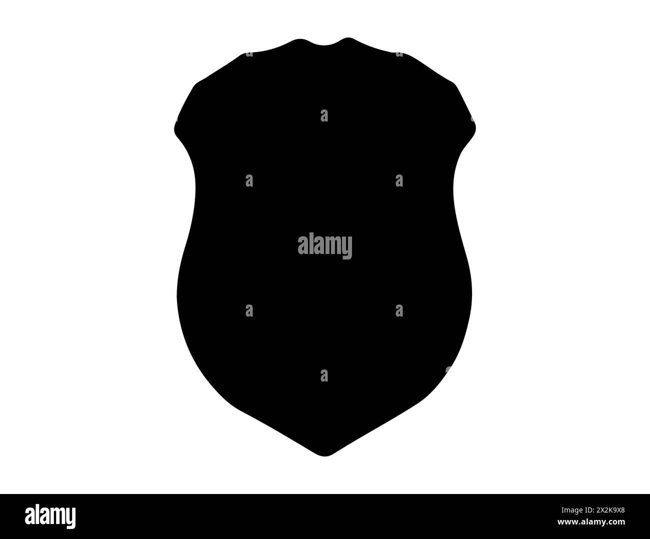 Police badge silhouette vector art Stock Vector Image & Art - Alamy