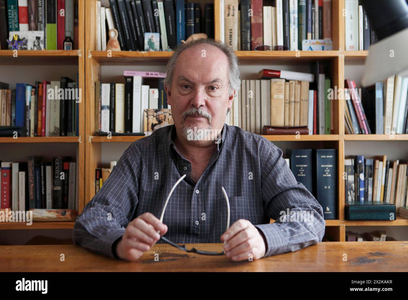 Portrait of Alvaro Uribe at his place 05/02/2019 ©Isabella DE MADDALENA ...