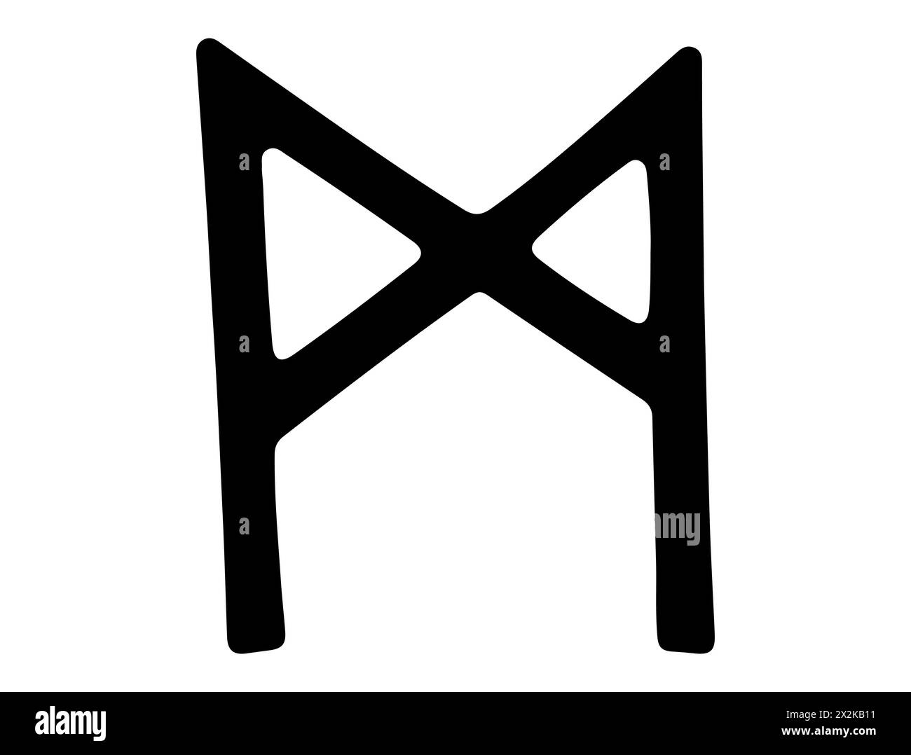 Viking rune alphabet silhouette vector art Stock Vector Image & Art - Alamy