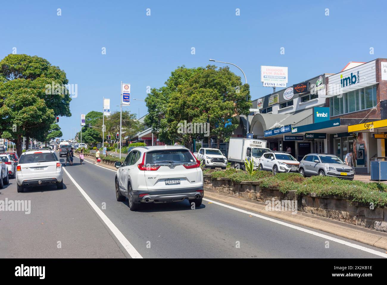 Town centre, Princes Highway, Ulladulla, New South Wales, Australia ...