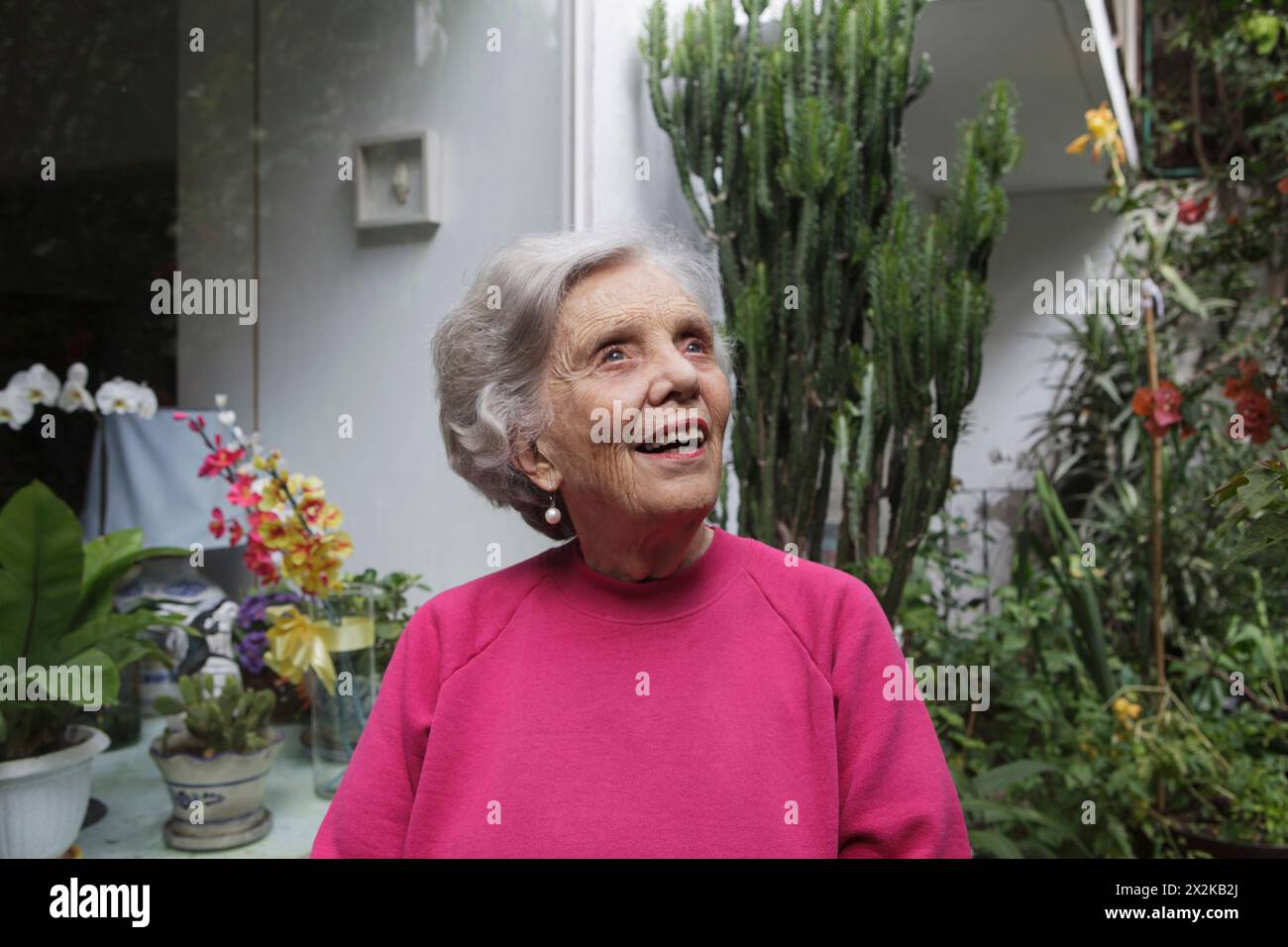 Portrait of Elena Poniatowska 10/08/2018 ©Isabella De Maddalena/opale.photo Stock Photo - Alamy