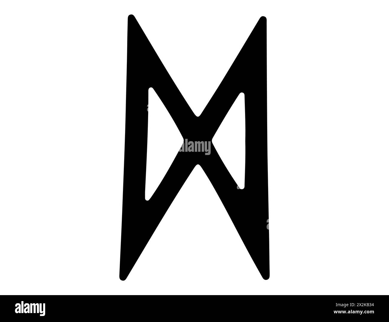 Viking rune alphabet silhouette vector art Stock Vector Image & Art - Alamy