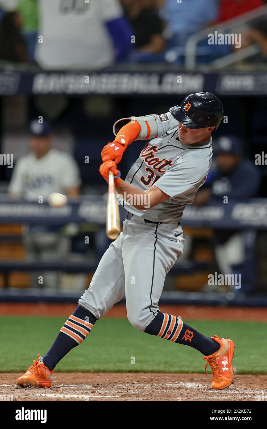 St. Petersburg, FL: Detroit Tigers outfielder Kerry Carpenter (30 ...