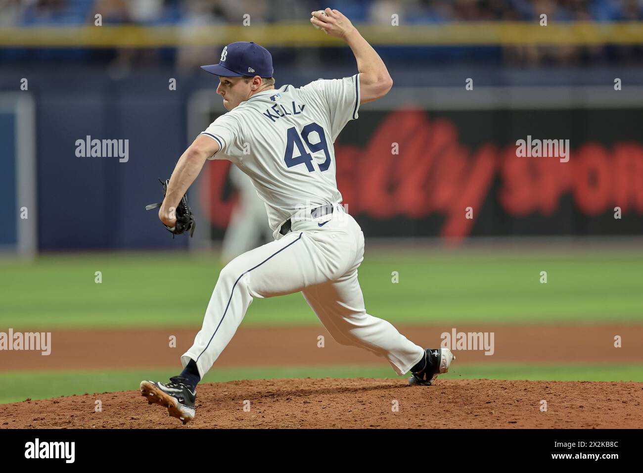 St. Petersburg, FL: Tampa Bay Rays relief pitcher Kevin Kelly (49 ...