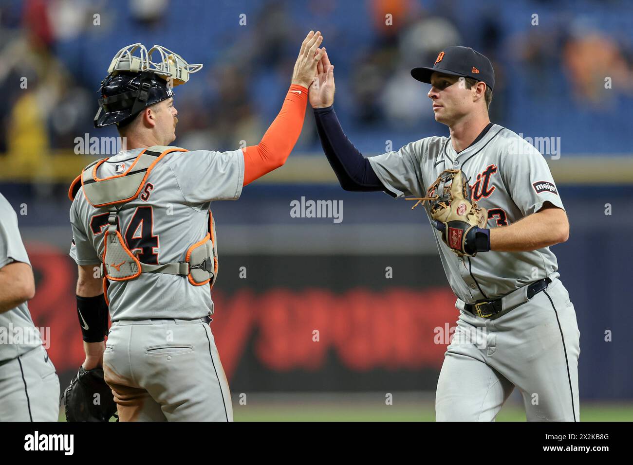 St. Petersburg, FL: Detroit Tigers catcher Jake Rogers (34 ...