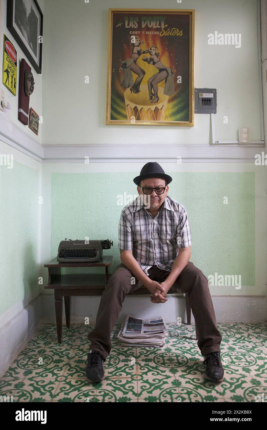 Portrait of DJuan Manuel Servin at his place in Colonia Juarez 19/01 ...