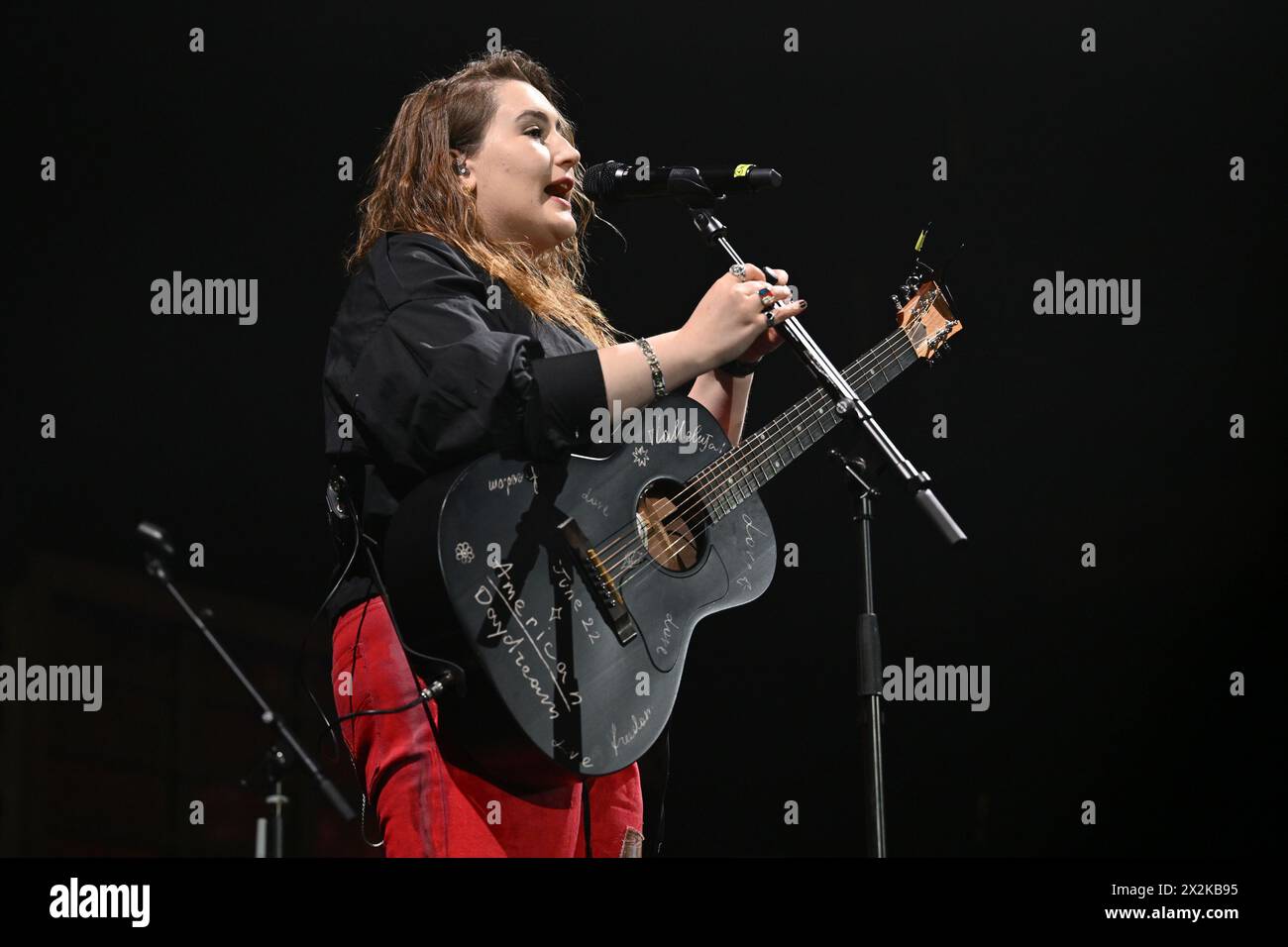 Nelson Mandela Forum, Florence, Italy, April 21, 2024, Armenian singer ...
