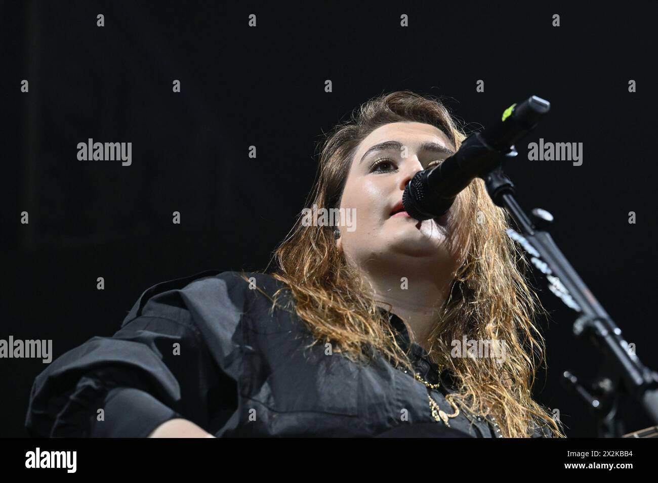 Nelson Mandela Forum, Florence, Italy, April 21, 2024, Armenian singer ...