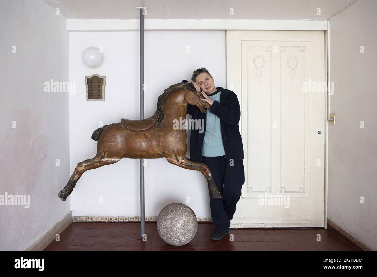 Portrait of Barbara Jacobs at her place in Coyoacan 17/01/2018 ...