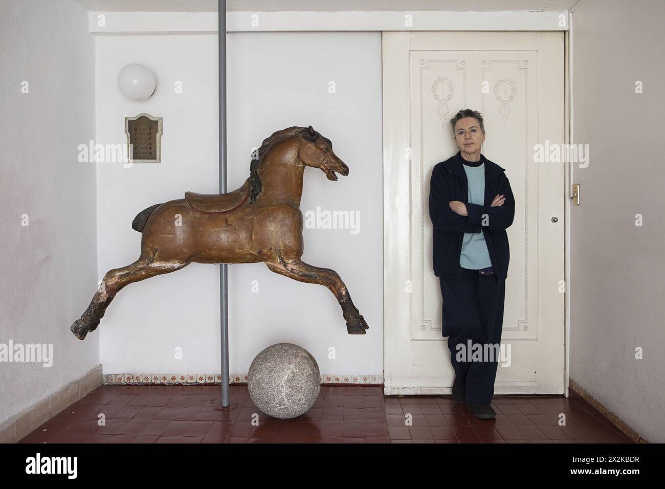 Portrait of Barbara Jacobs at her place in Coyoacan 17/01/2018 ...