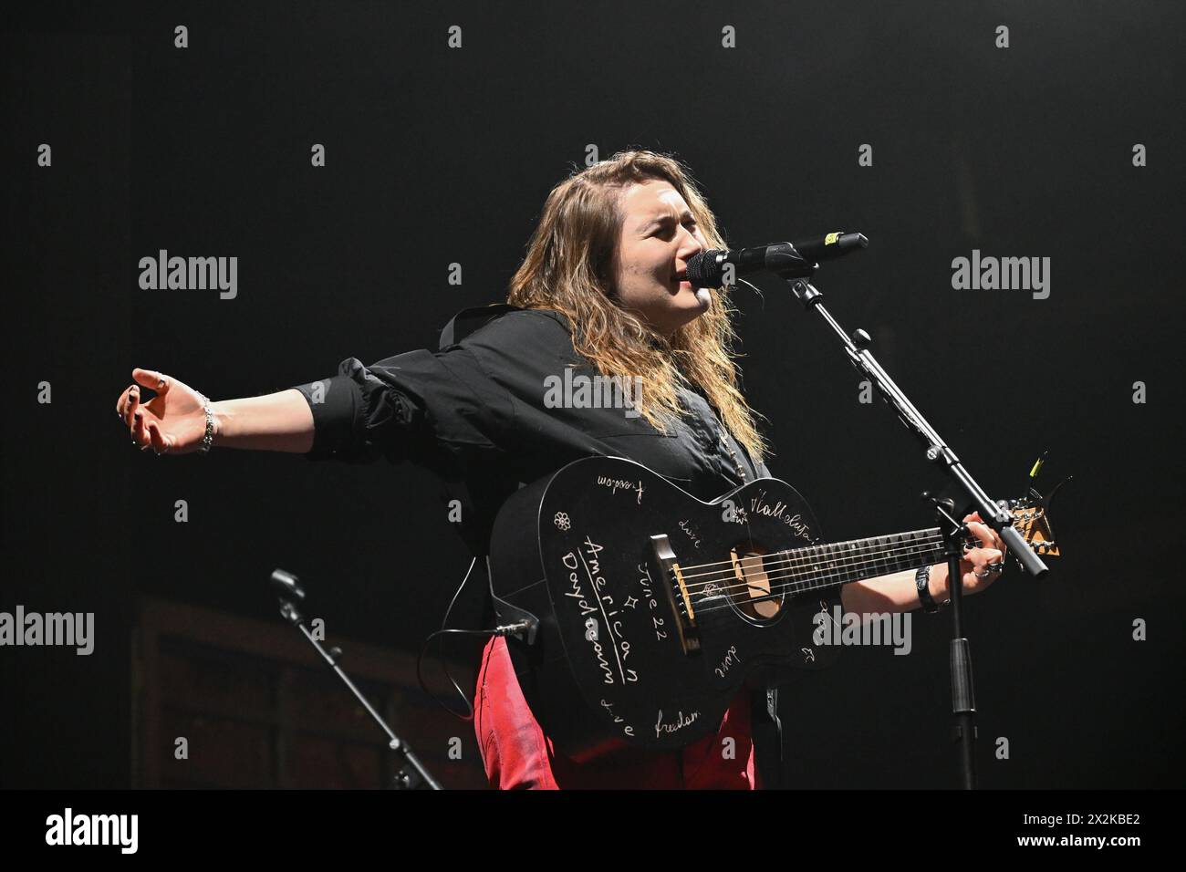 Nelson Mandela Forum, Florence, Italy, April 21, 2024, Armenian singer ...