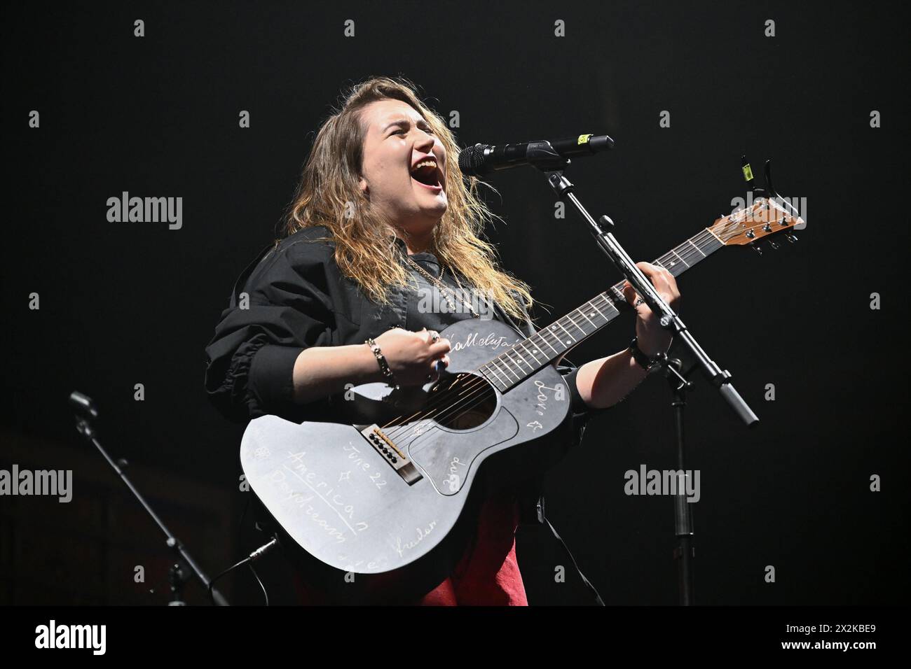 Nelson Mandela Forum, Florence, Italy, April 21, 2024, Armenian singer ...