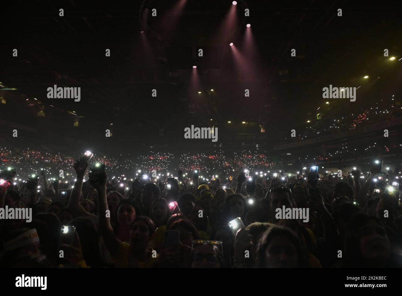 Nelson Mandela Forum, Florence, Italy, April 21, 2024, Armenian singer ...