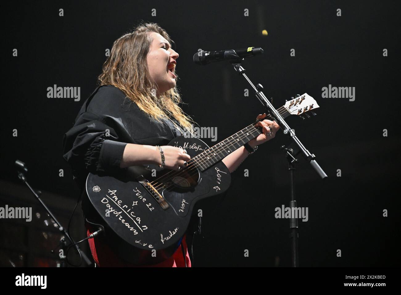 Nelson Mandela Forum, Florence, Italy, April 21, 2024, Armenian singer ...