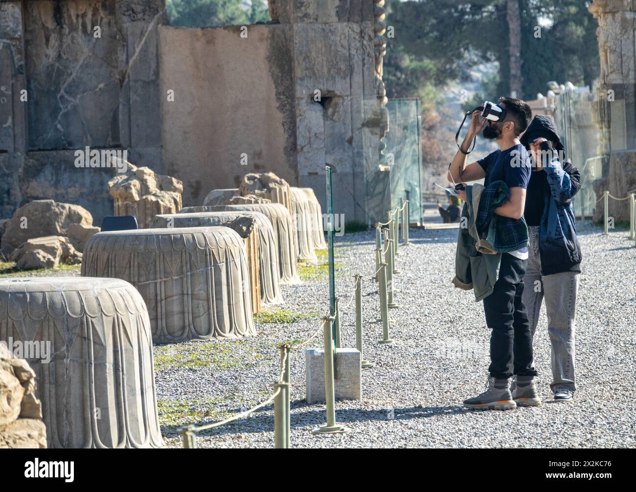 Persepolis, Iran - January 1, 2023: Ruins of ancient Persian capital ...
