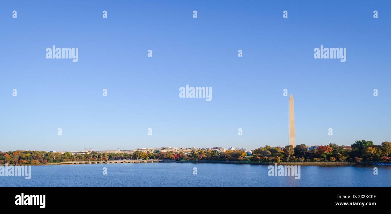 The Washington Monument Obelisk on the National Mall in D.C., USA Stock ...