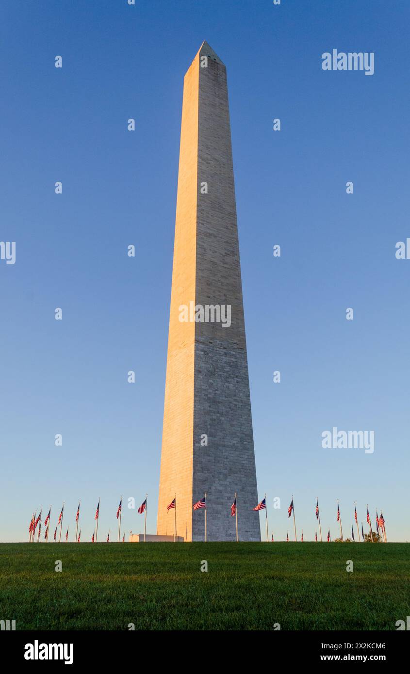 The Washington Monument Obelisk on the National Mall in D.C., USA Stock ...