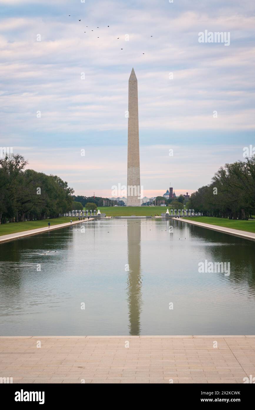 The Washington Monument Obelisk on the National Mall in D.C., USA Stock ...