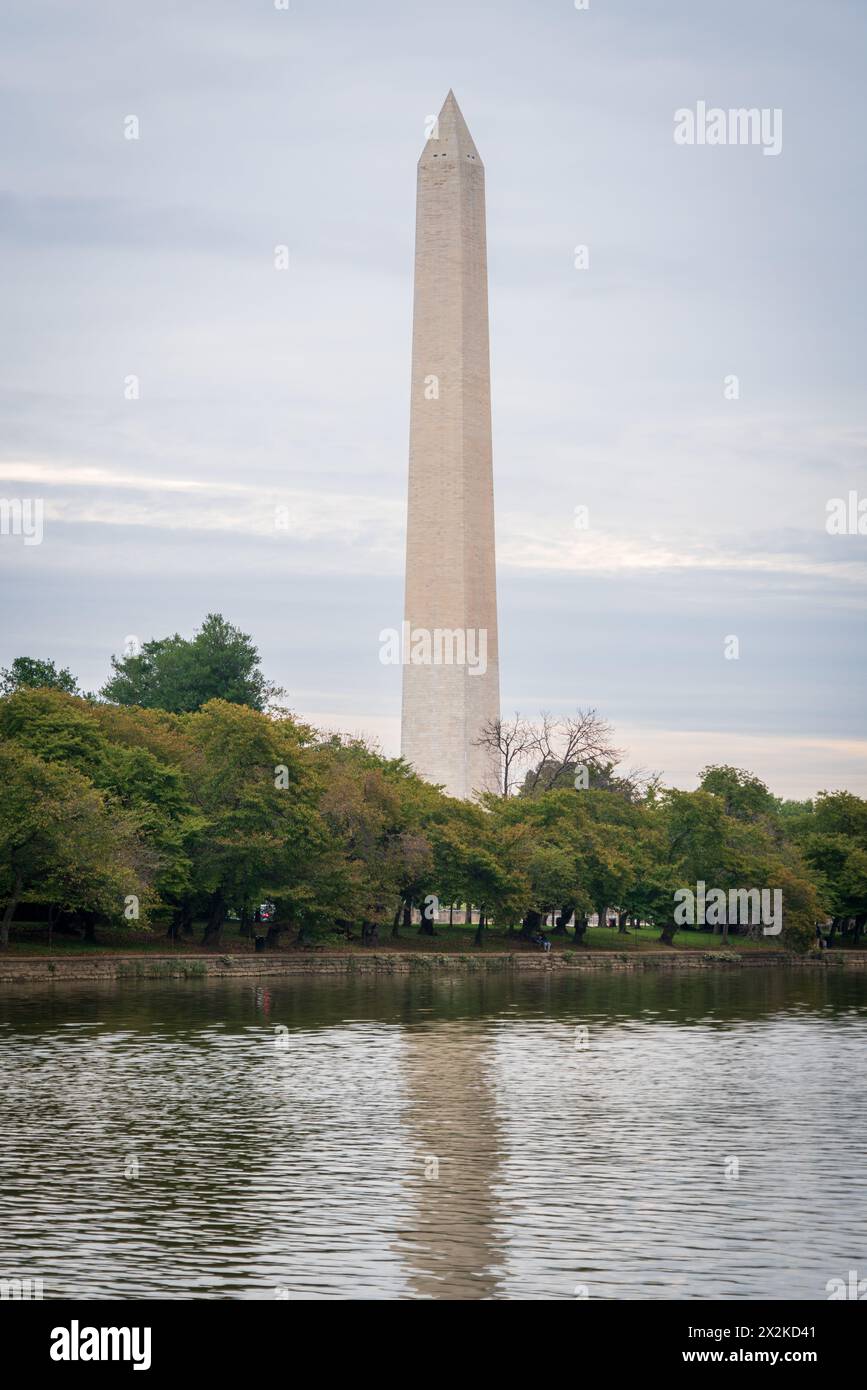The Washington Monument Obelisk on the National Mall in D.C., USA Stock ...