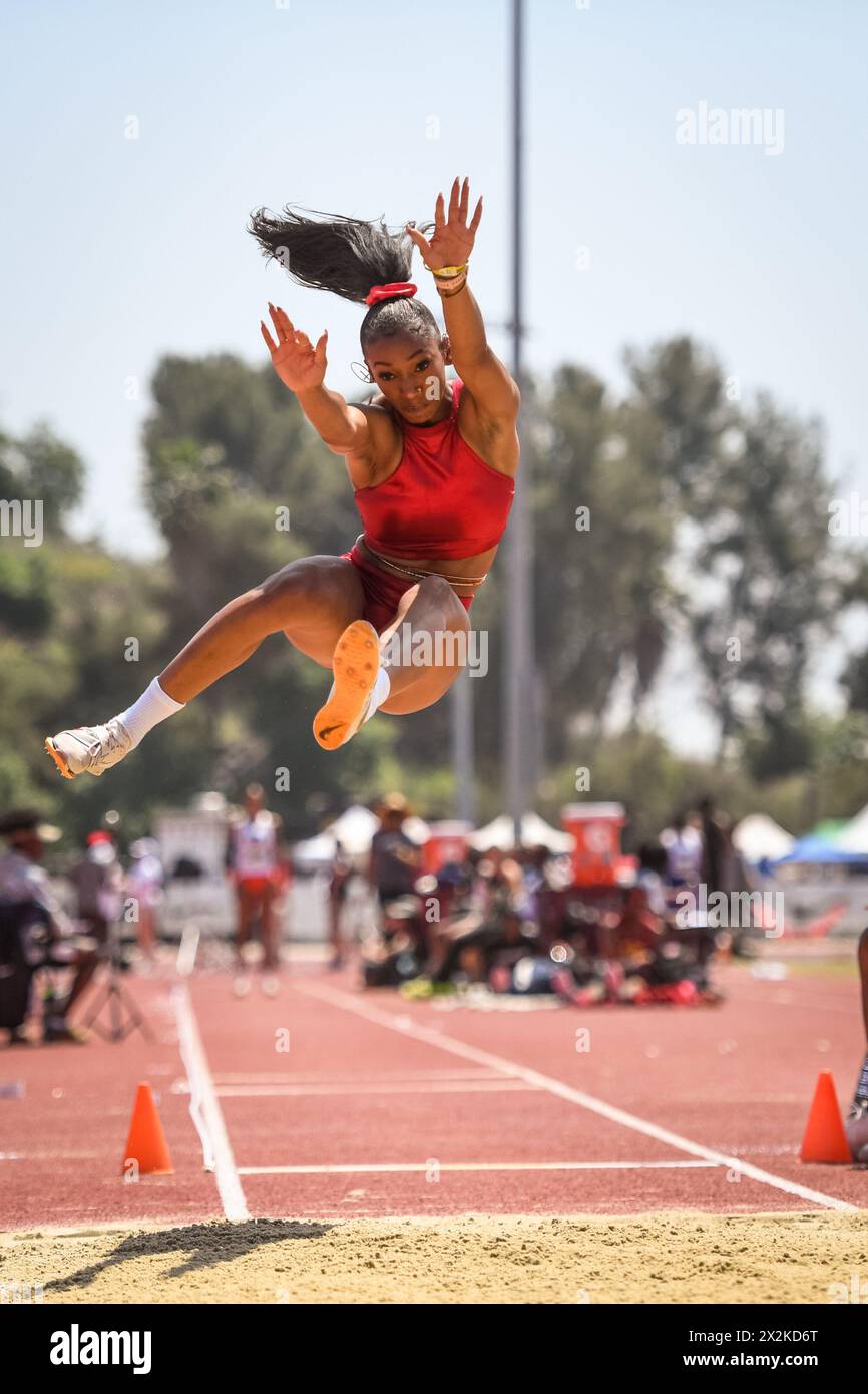 Jasmine Todd of Tracksmith jumps in the women’s triple jump during the ...