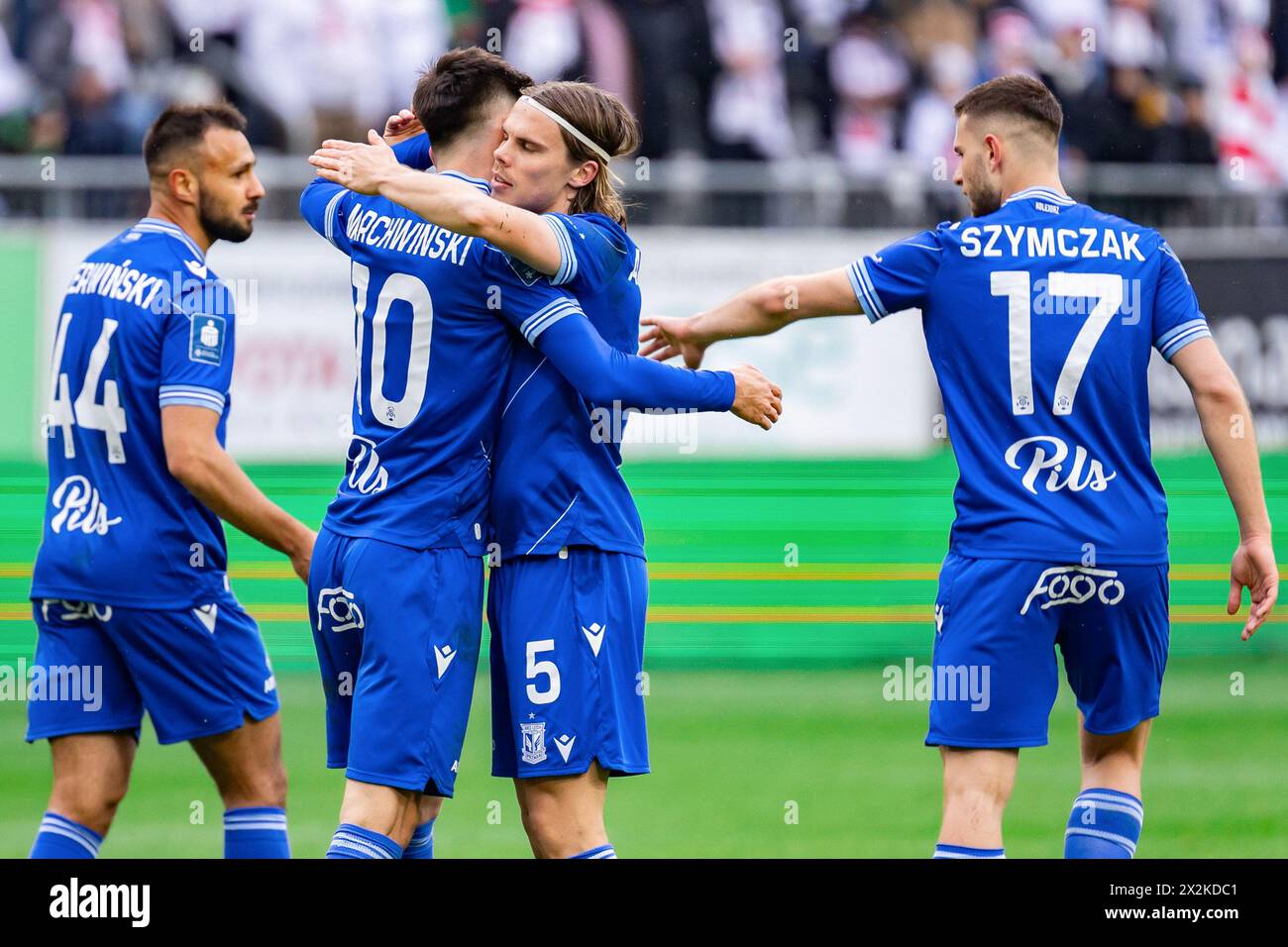 Lodz, Poland. 21st Apr, 2024. (L-R) Alan Czerwinski, Filip Marchwinski ...