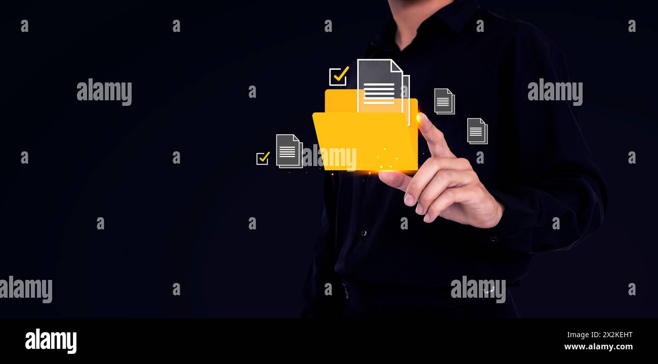 Search files process in big hi-res stock photography and images - Alamy