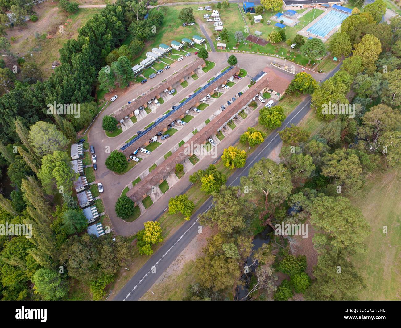 Caravan park aerial hi-res stock photography and images - Alamy