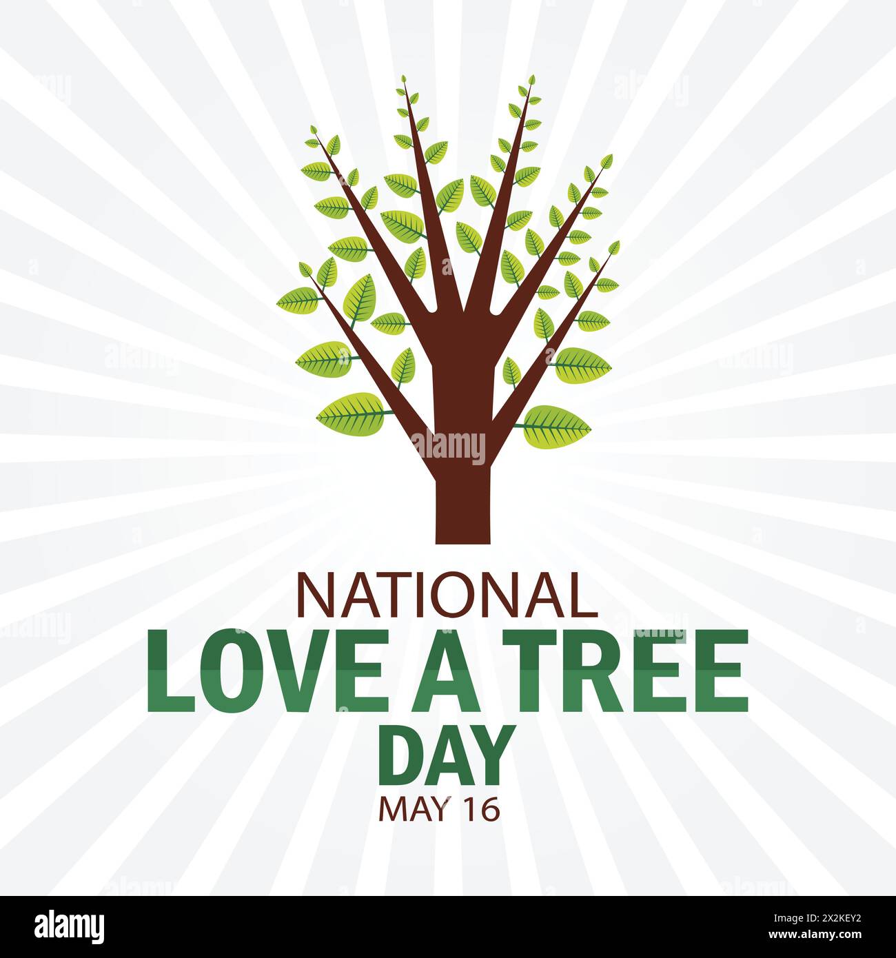 National Love A tree Day. May 16. Holiday concept. Template for ...