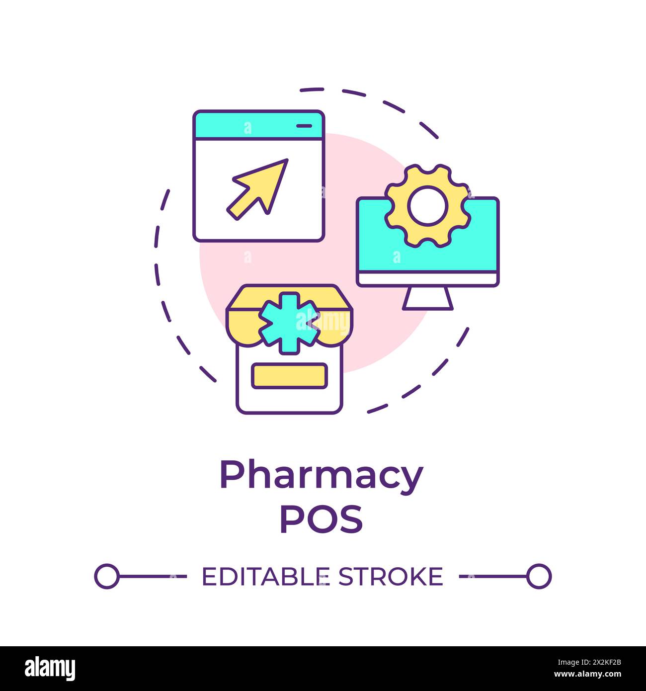 Pharmacy POS multi color concept icon Stock Vector Image & Art - Alamy