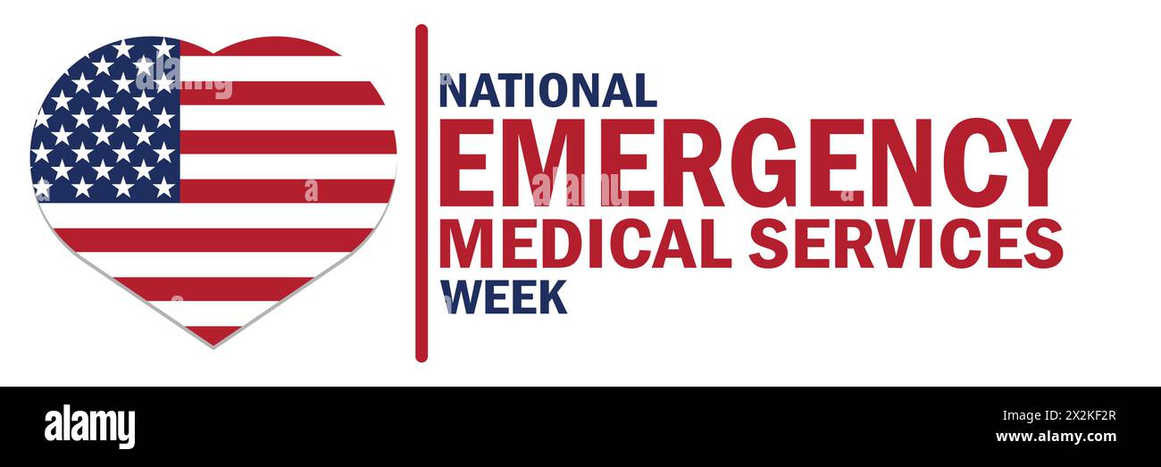 National Emergency Medical Services Week Suitable For Greeting Card