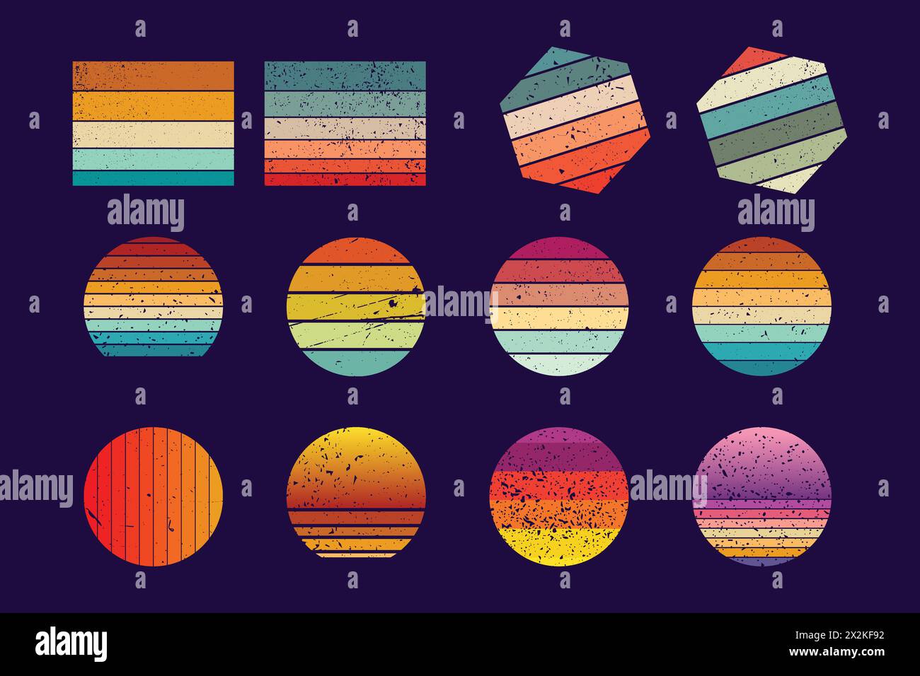 Retro Vintage Sunset Background For T Shirt Design Retro Vintage
