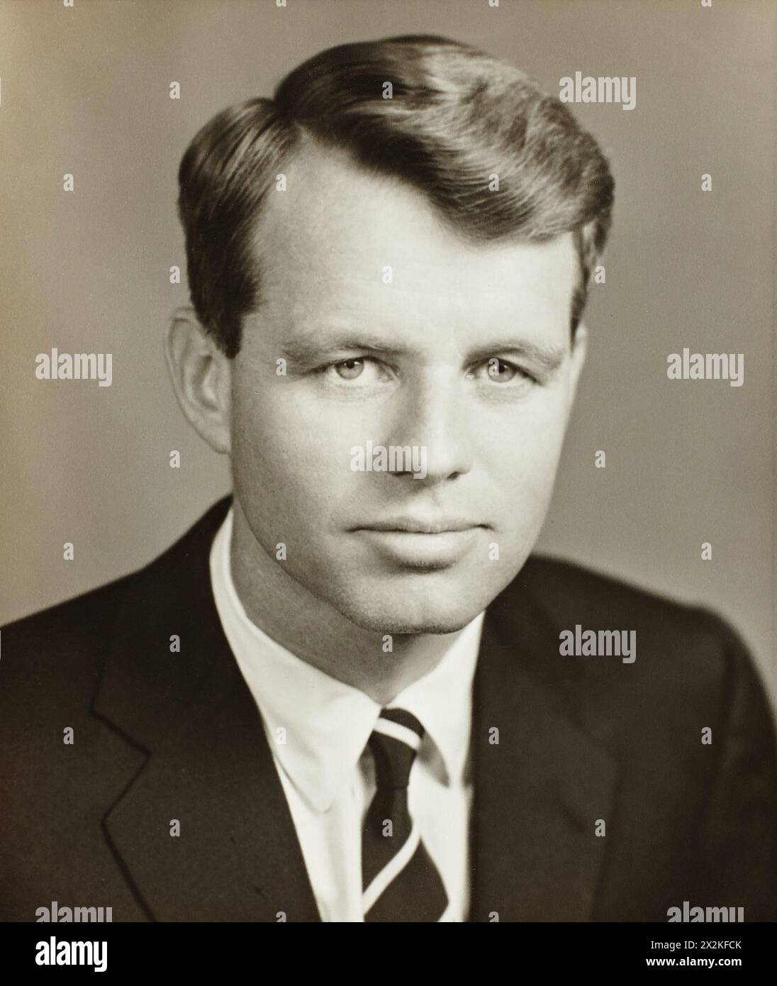 Early Portraif Of Robert F Kennedy Attorney General 1961 Stock