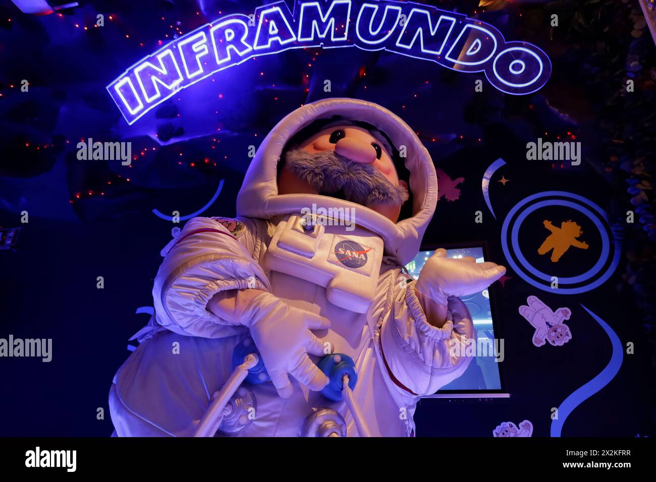 Mexico City, Mexico. 22nd Apr, 2024. A Dr. Simi dummy is on view during ...