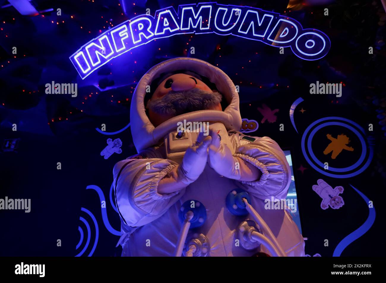 Mexico City, Mexico. 22nd Apr, 2024. A Dr. Simi dummy is on view during ...