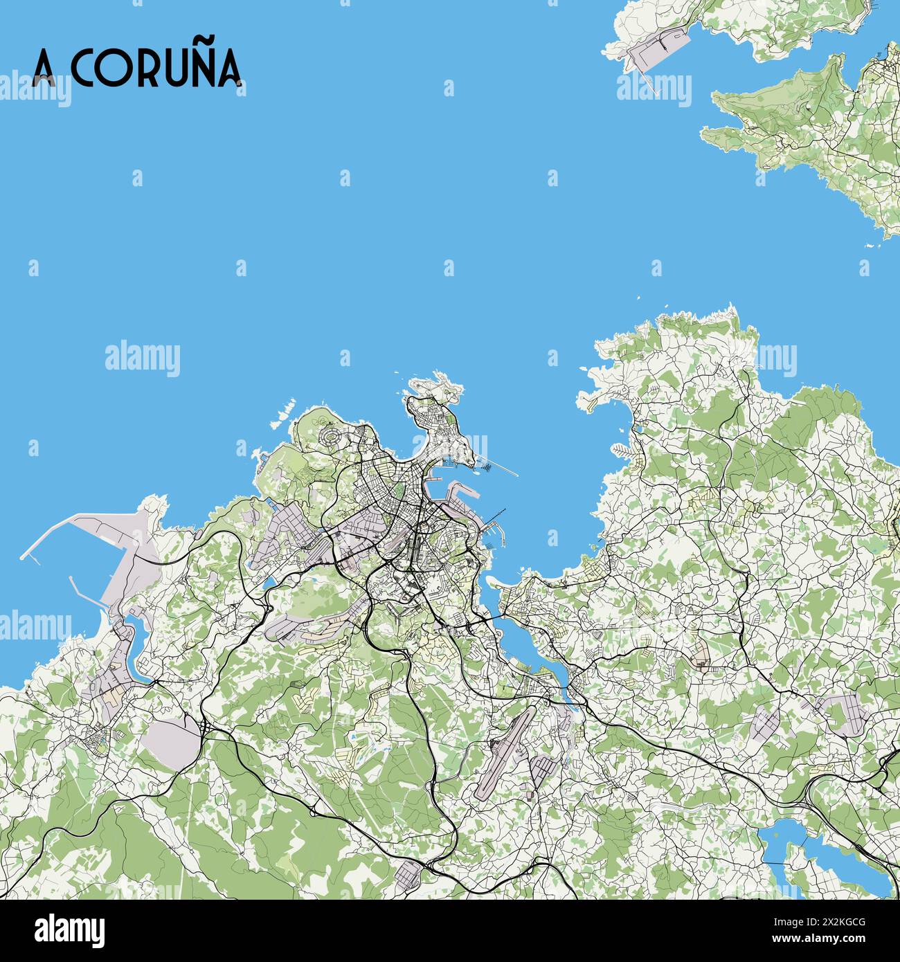 Province a coruna Stock Vector Images - Alamy