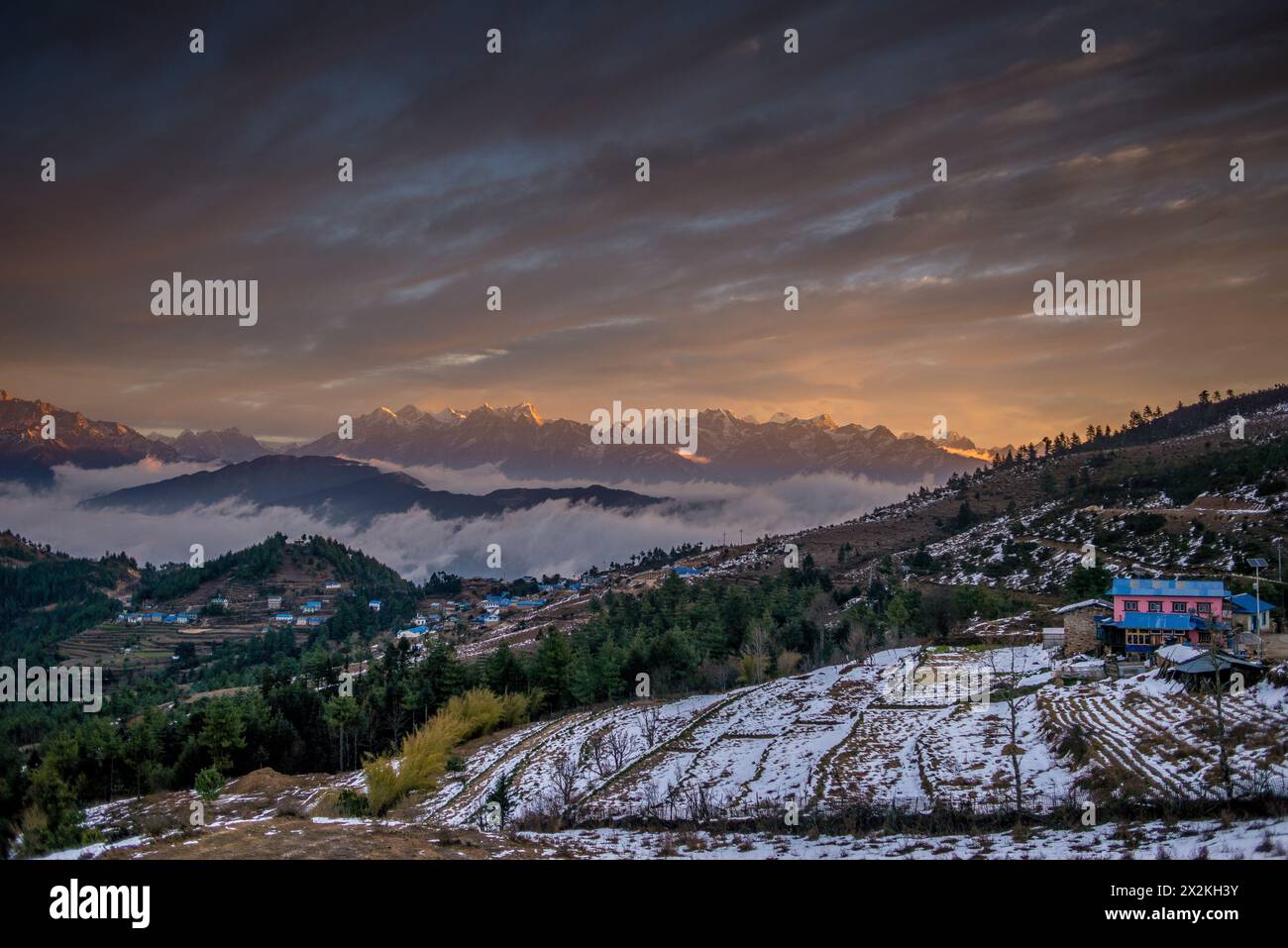The Mount Everest range, also known as the Mahalangur Himal, is a ...