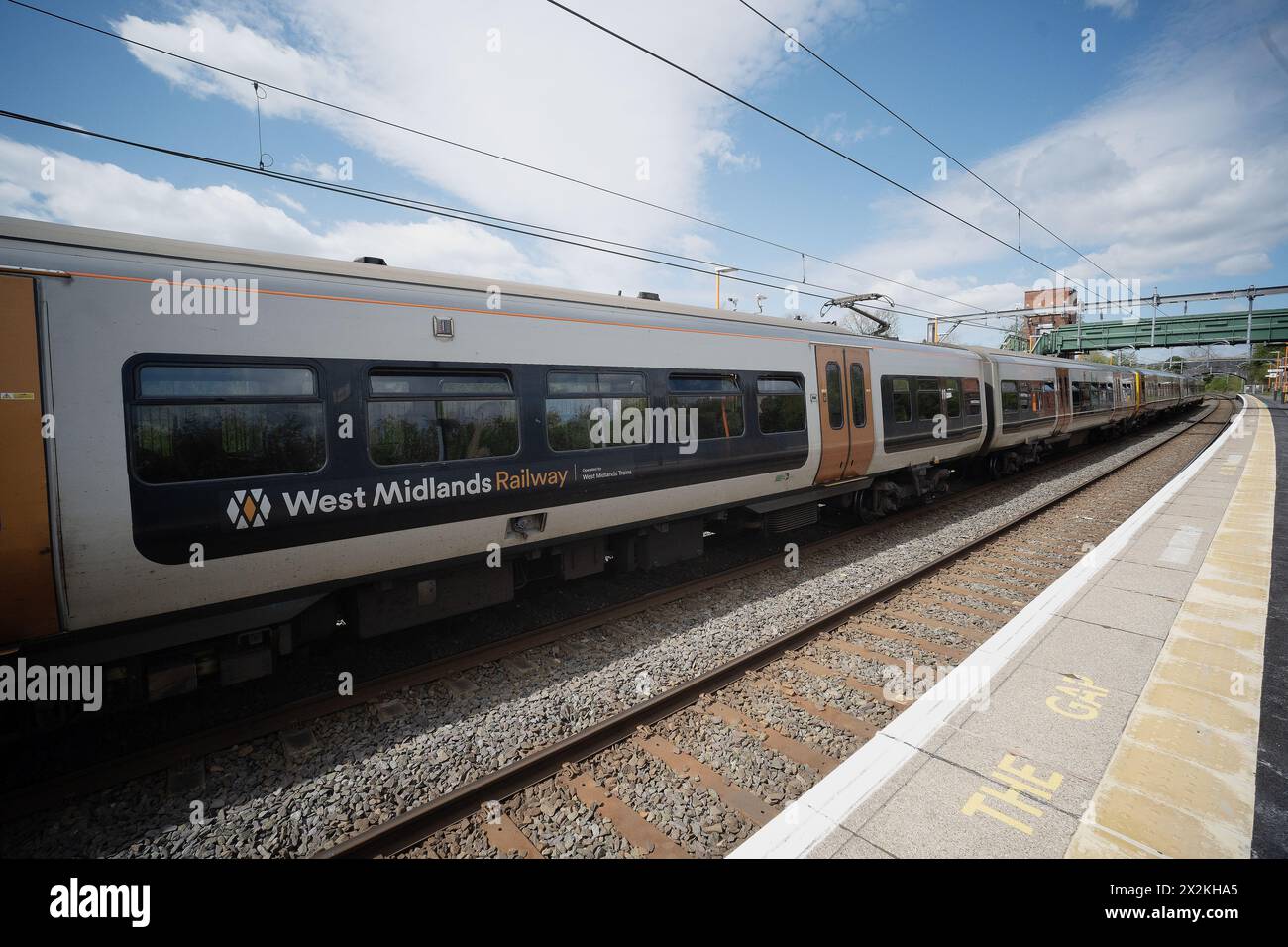 British Rail Network Rail passenger commuter railway station platform ...