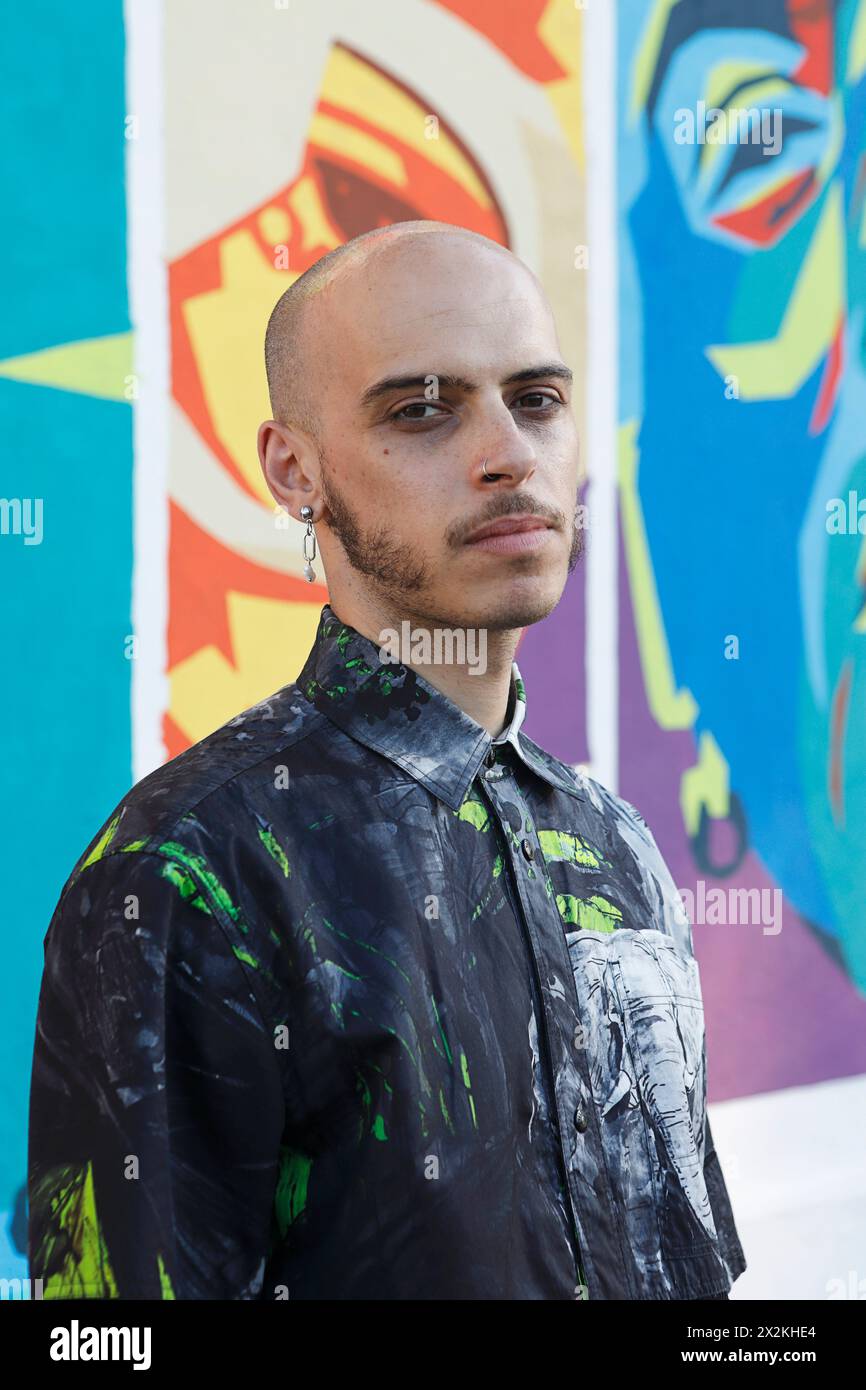 Portrait of Jonathan Bazzi 18/07/2020 ©Isabella DE MADDALENA/opale ...