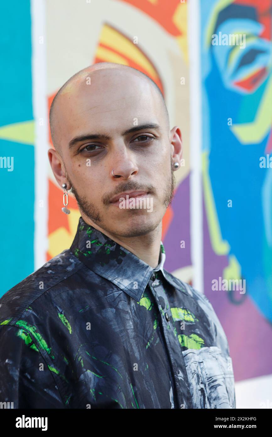 Portrait of Jonathan Bazzi 18/07/2020 ©Isabella DE MADDALENA/opale ...
