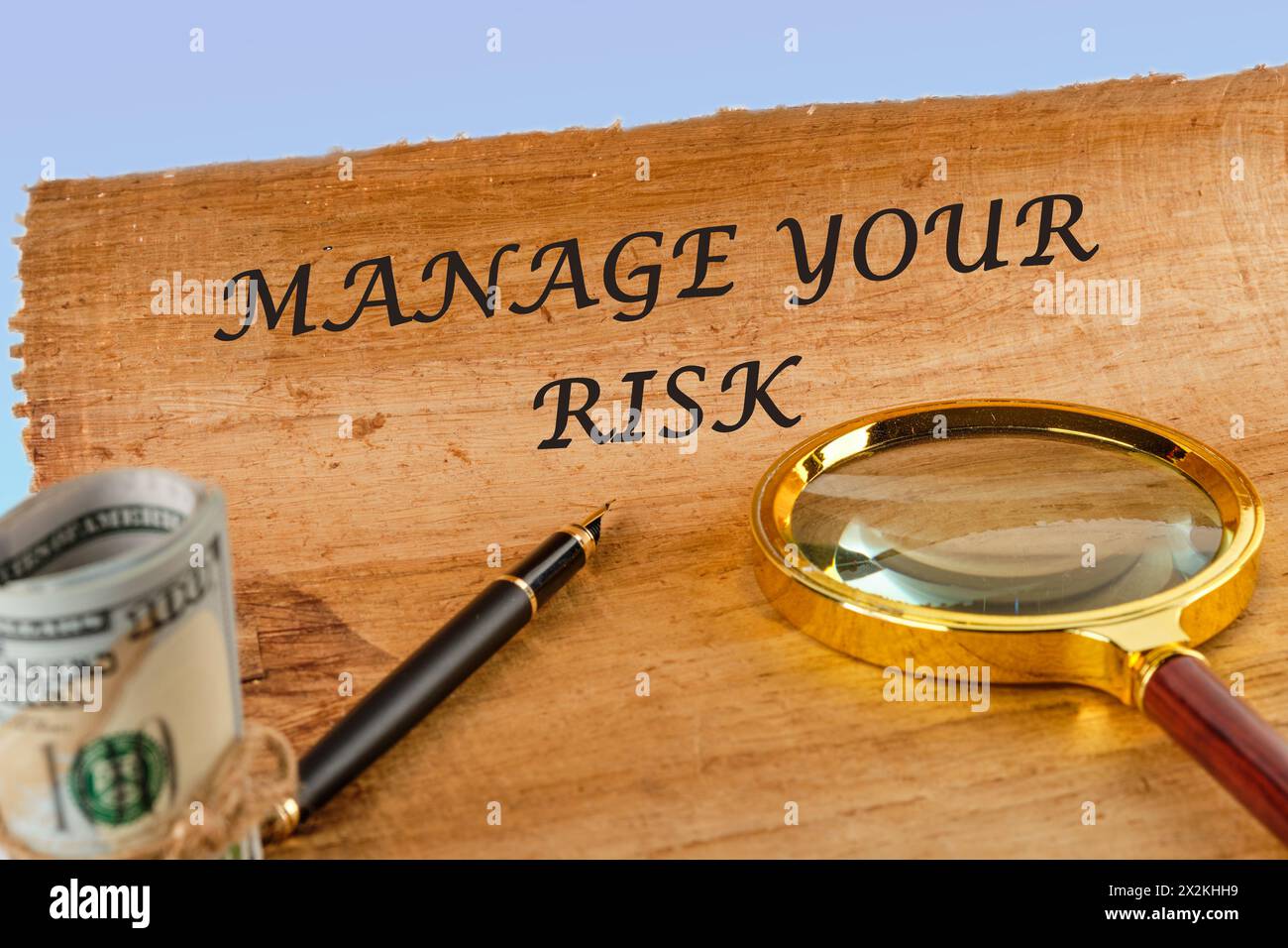 Business and manage your risk concept. Concept word Manage your risk on ...