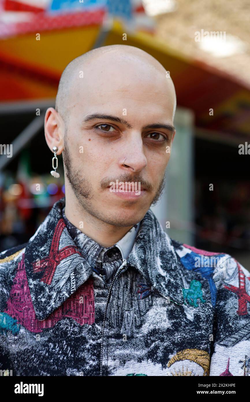 Portrait of Jonathan Bazzi 18/07/2020 ©Isabella DE MADDALENA/opale ...