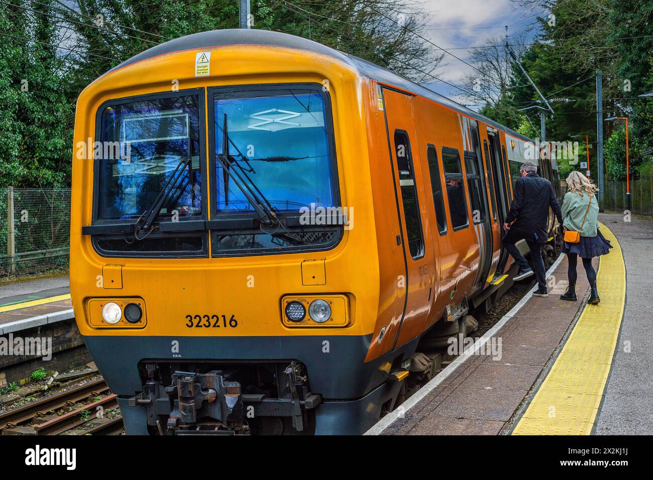 British Rail Network Rail passenger commuter railway station platform ...