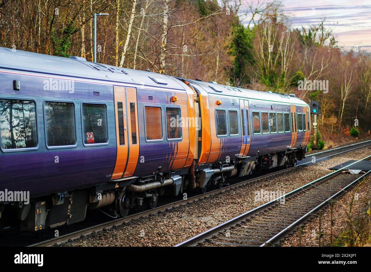 British Rail Network Rail passenger commuter railway station platform ...