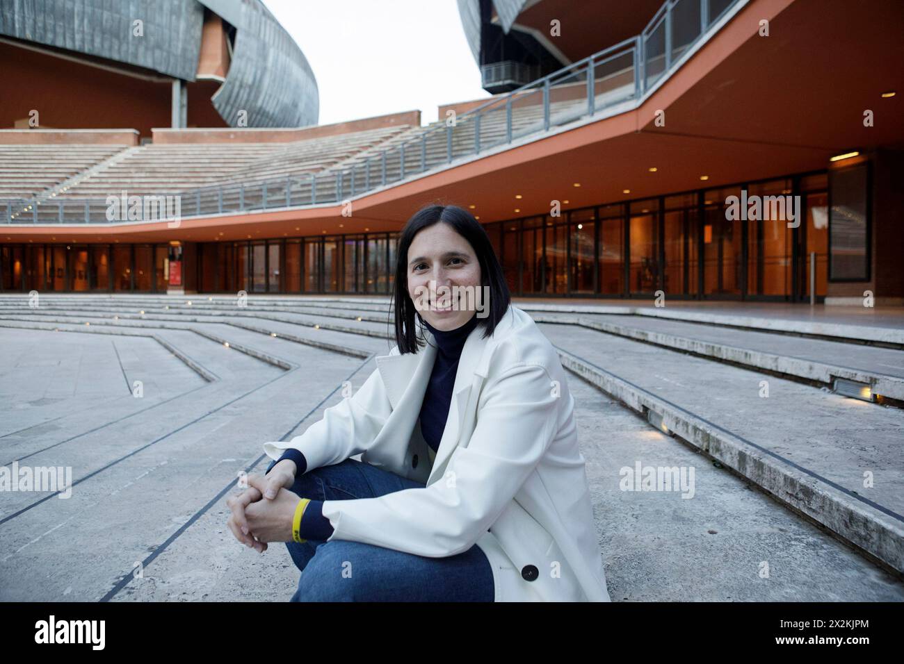 Portrait of Elly Schlein (politician) at the Auditorium-Parco della ...