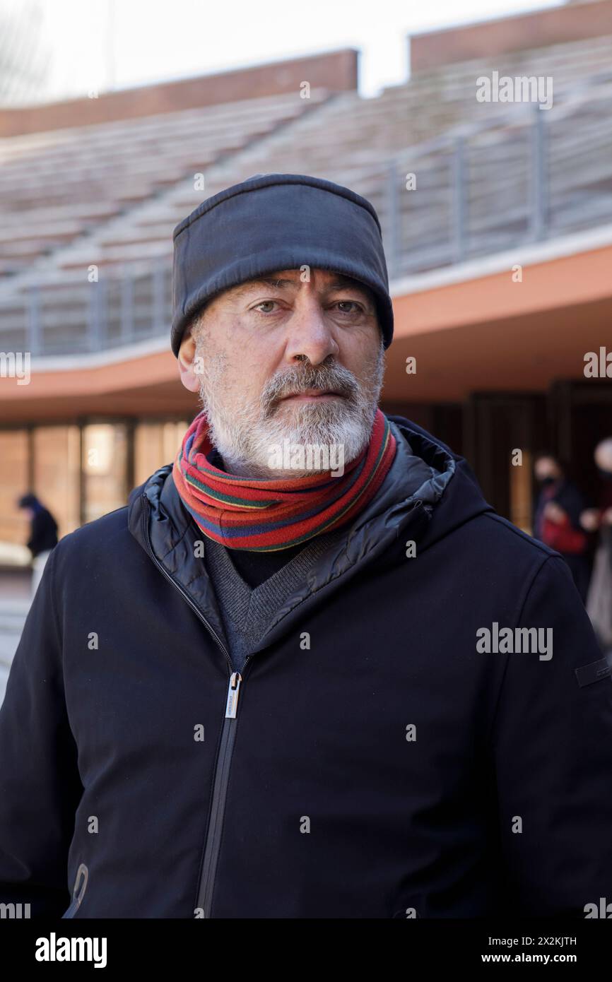 Portrait of Franco Arminio at the Auditorium-Parco della Musica 13/03 ...